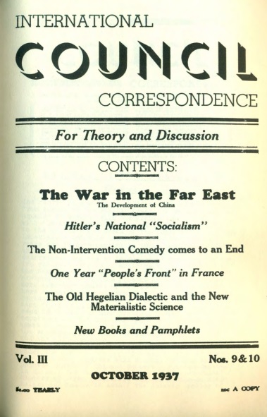 International Council Correspondence Volume 3, Number 9-10 | libcom.org